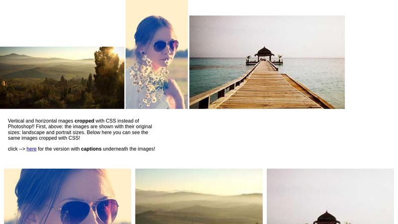 cropping vertical and horizontal images with CSS object-fit