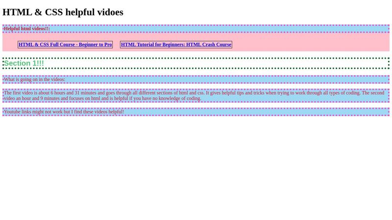 HTML Essential Training, Section 7 & 8