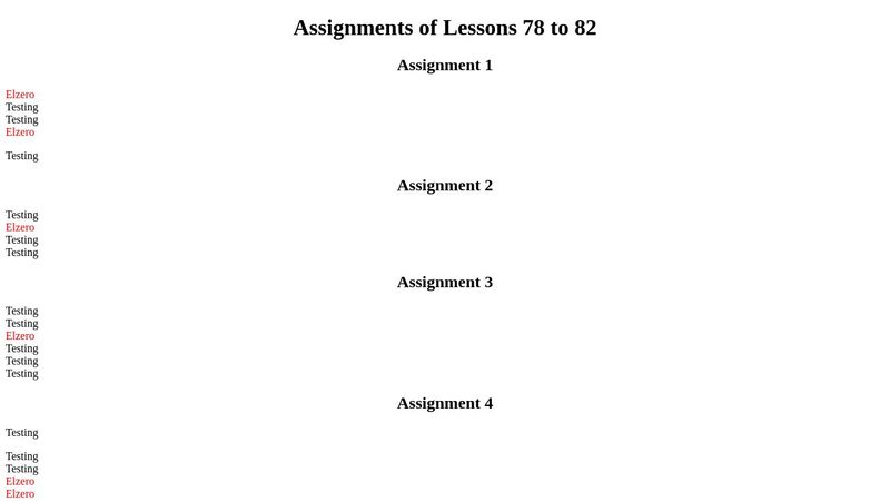 Lessons 78 to 82 - CSS Elzero 2021