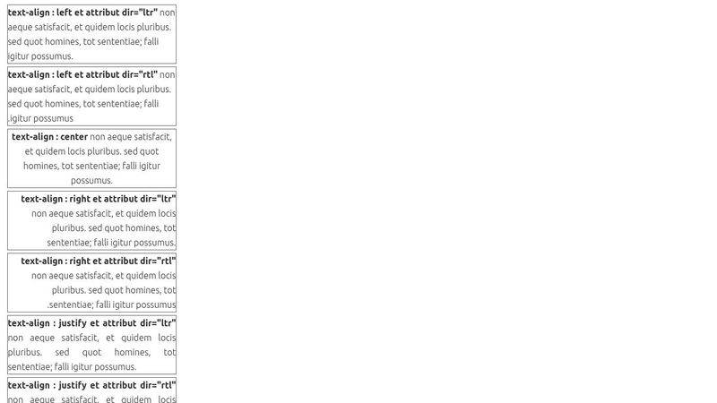 text-align CSS exemple de code | ZONE CSS