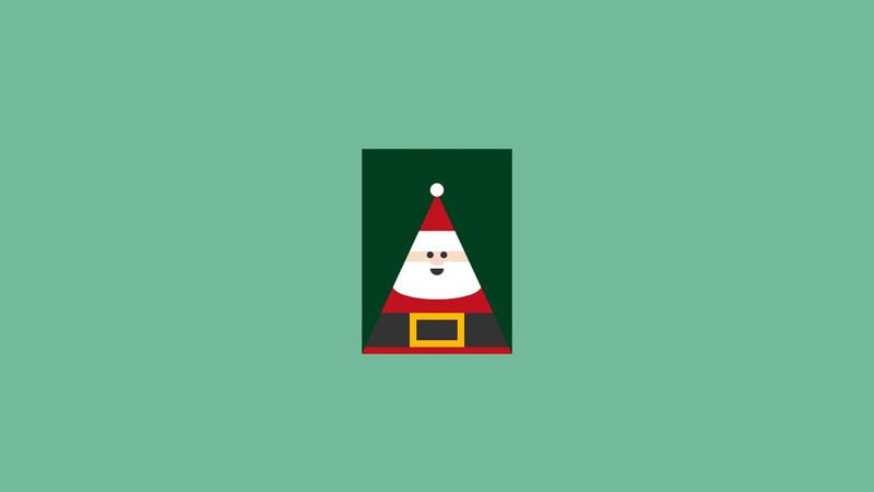 Music Card - CSS Christmas Card/ Santa Claus - open to play