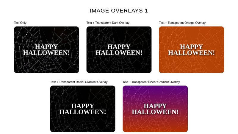 Image Overlays w/ CSS Flexbox