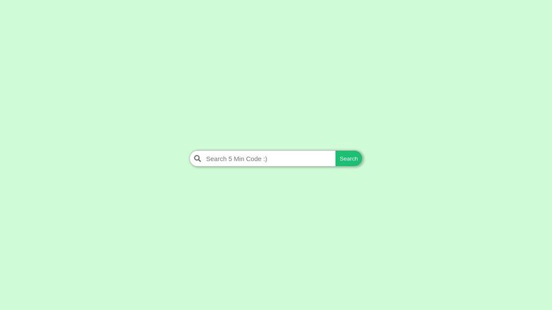 HTML CSS Search Box With Icon