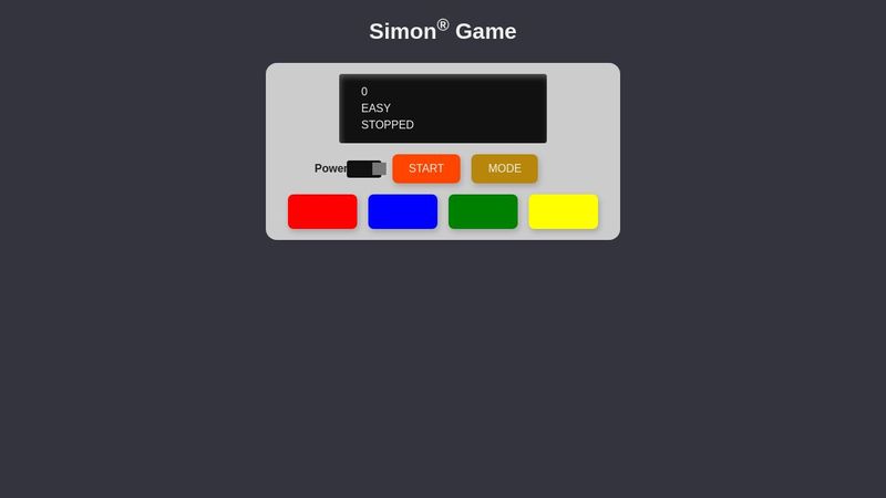 FCC: Simon game