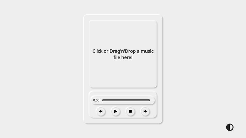 Drag'n'Drop Web music player + Dark Mode
