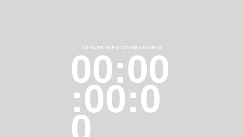 Javascript Countdown Days Hours Minutes Seconds javascript-countdown-days-hours-minutes-seconds