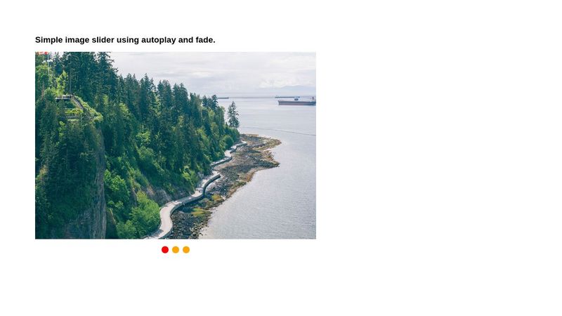 Slider - basic with Slick dots