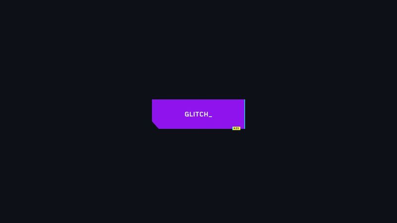 css glitch button effect
