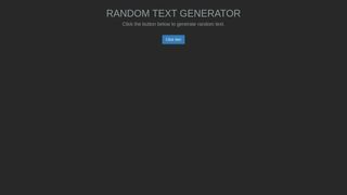 RANDOM TEXT GENERATOR