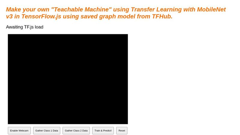 Tensorflow.js Boilerplate