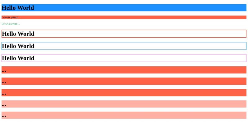 CSS Background and borders