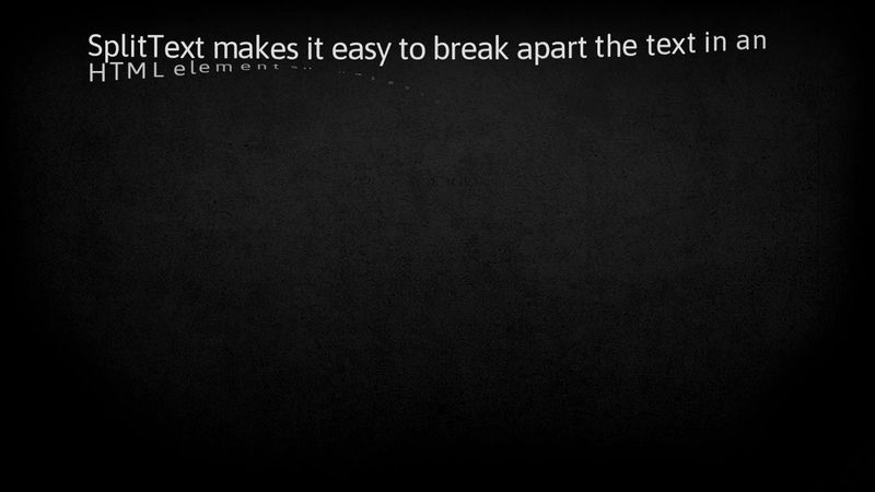 Mouse over split text gsap