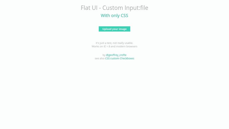 Flat UI - Custom input:file