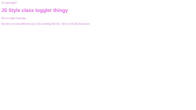 Add and remove body class with checkbox and JS