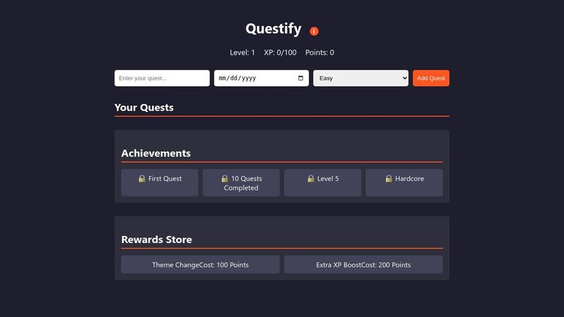 Questify - Codepen Challenge