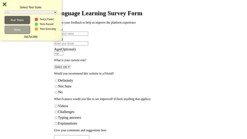 Survey Form Project