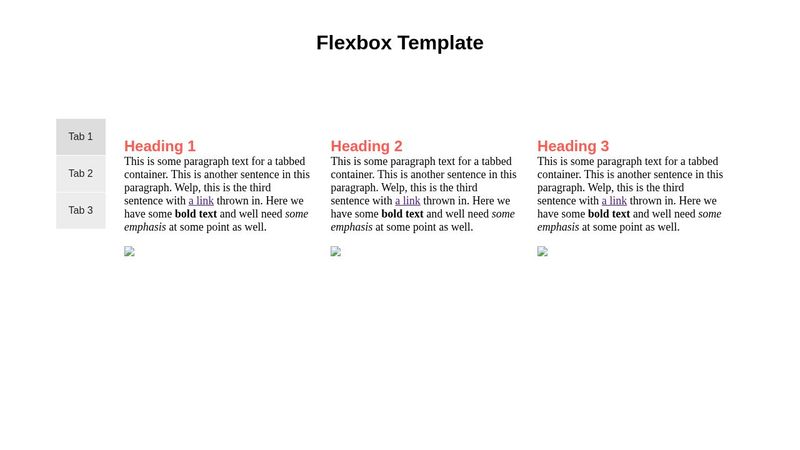 Flexbox Tabs