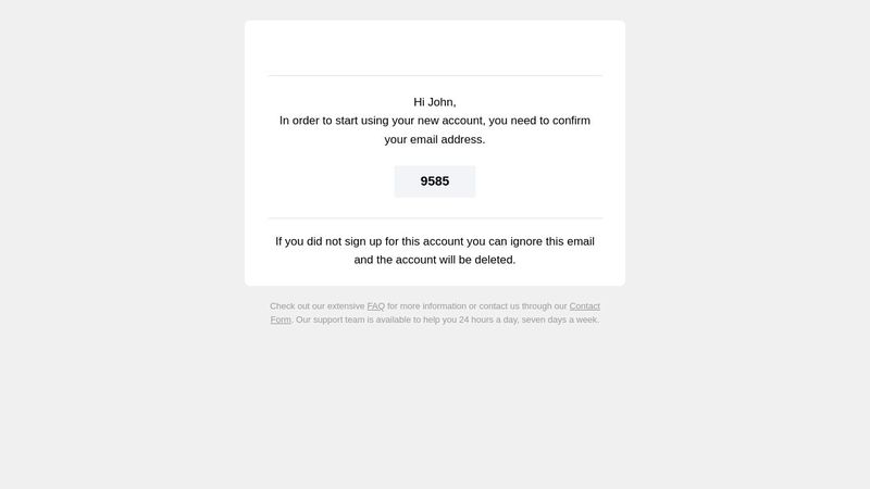 OTP Email HTML Template