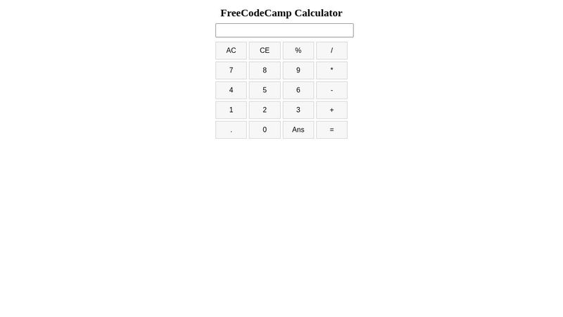 Javascript calculator freecodecamp-HM