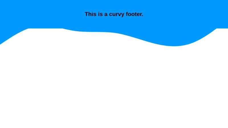 Curved in css with svg