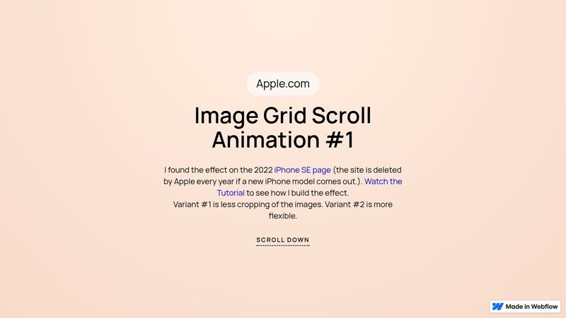 Grid-scroll-animation