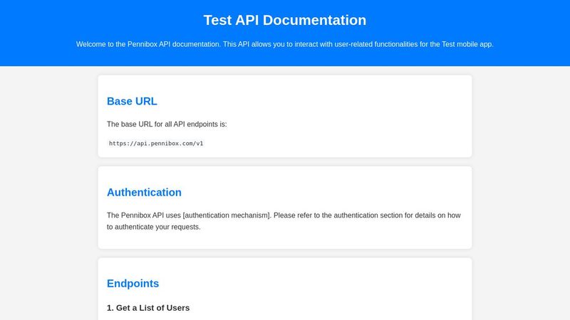 YAML API Documentation