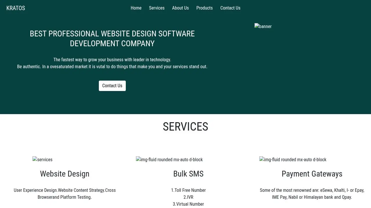 One page Responsive website| Bootstrap 5