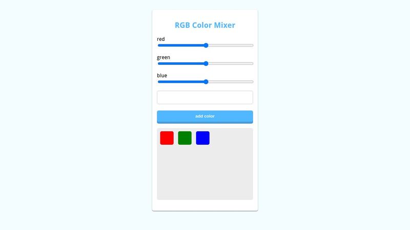 RGB color mixer