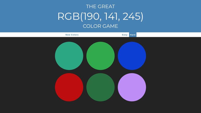 RGB Color-Game