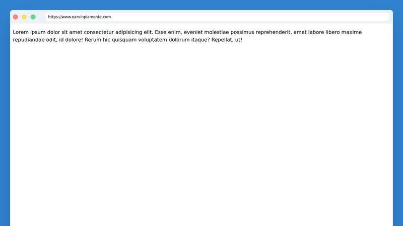 Browser window using Tailwind CSS