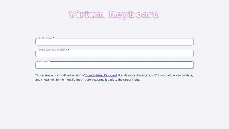 Virtual Keyboard