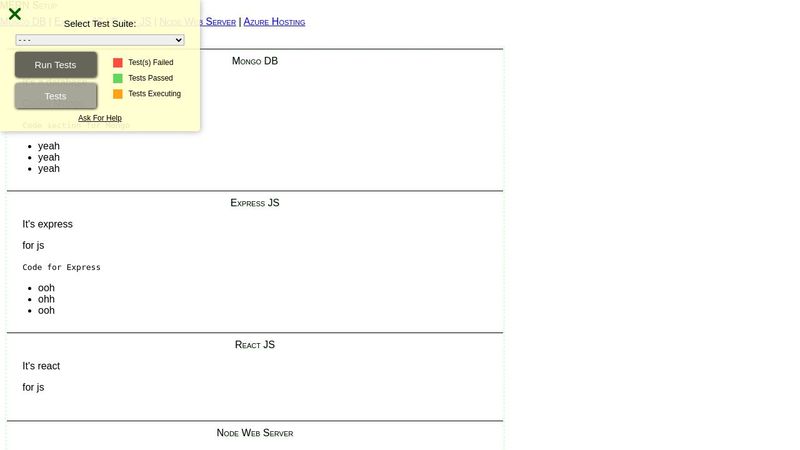 FreeCodeCamp: Tech Doc Page