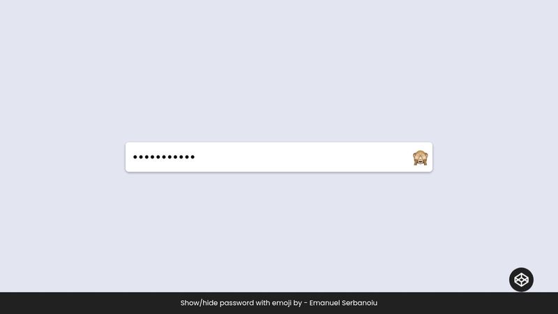 🐵🙈#codepenchallenge - Vuejs Show / Hide Password Emoji