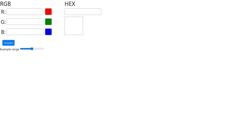 RGB to Hex Converter 練習