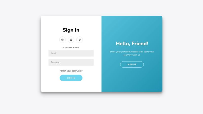 Sliding Sign In & Sign Up Form