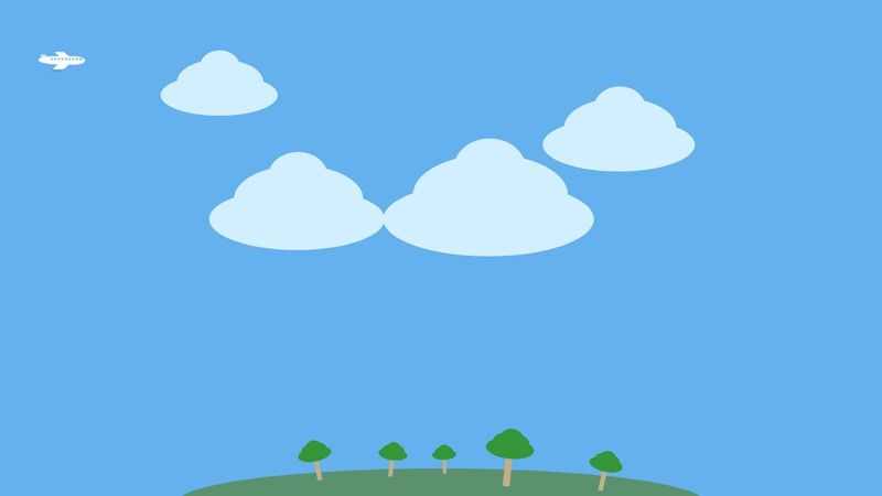 CSS Cloud and Plain Animation