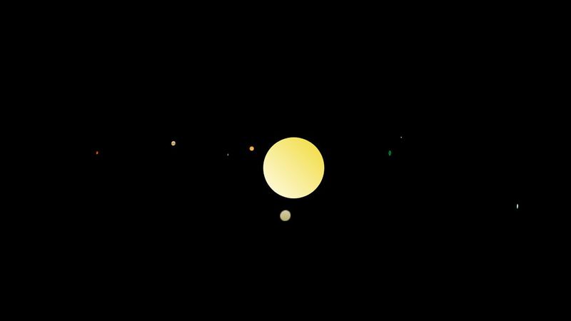 Solaris - a flat CSS3 solar system