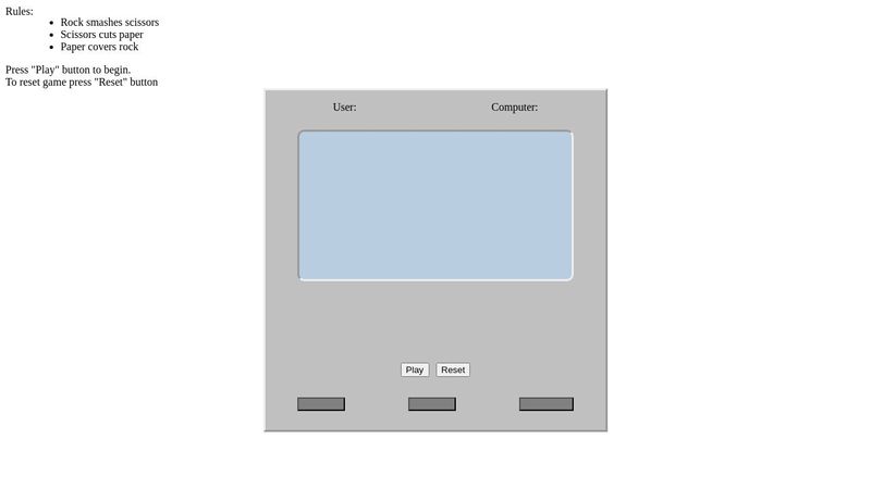 Rock, paper, scissors 3