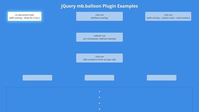 Tooltip Balloon With Ajax