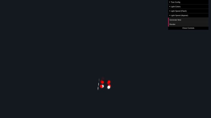 Generative CSS Christmas Tree Spiral 🎄