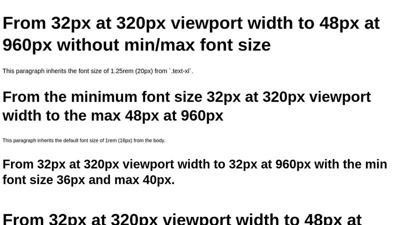 Fluid Typography Using CSS Custom Properties (CSS Variables)