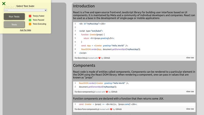 Technical Documentation Page for FreeCodeCamp