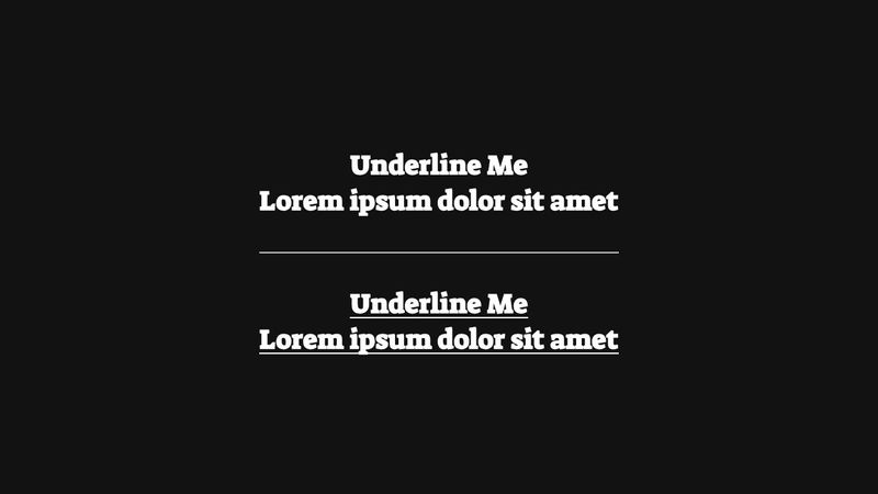 Underline Me (CSS Hover: Animated Text Underline)