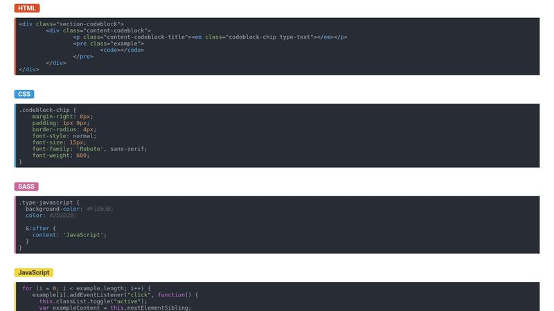 Highlight.js Codeblocks