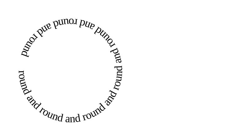 Circle text (SVG, textPath)
