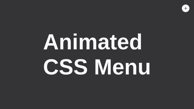 Animated Menu