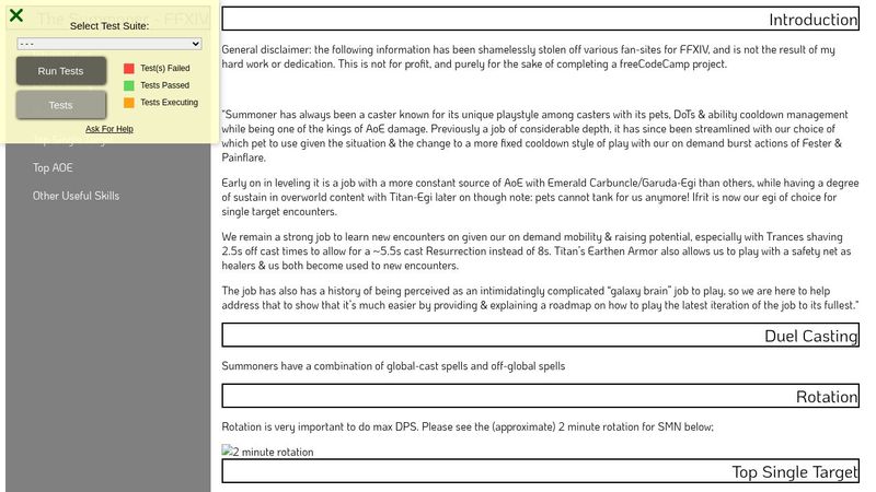 freeCodeCamp Project 4 - Technical Documentation Page