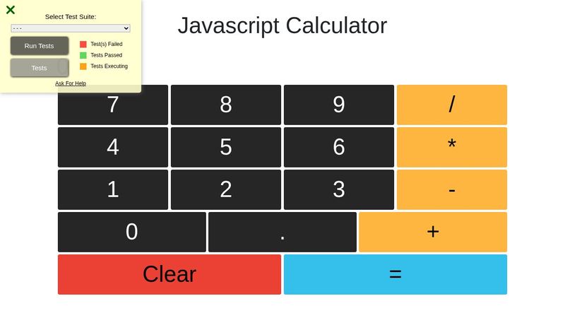 FCC: Javascript Calculator