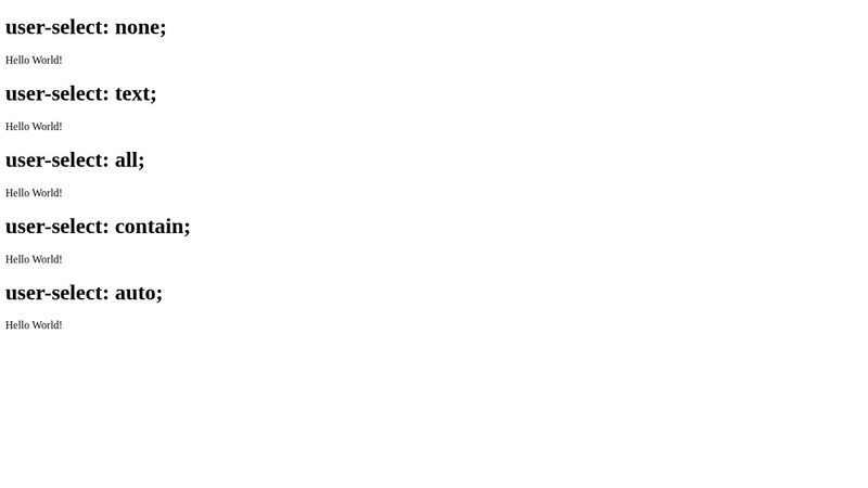 user-select