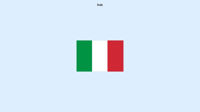 CSS Flag : Italy